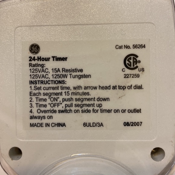 General Electric | Other | New Ge Lamp Appliance Timer Indoor Only ...